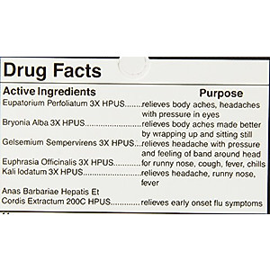 Cold and Flu Like Symptoms Medicine, Hyland's Complete Flu Care, Homeopathic Remedy, 120 tablets