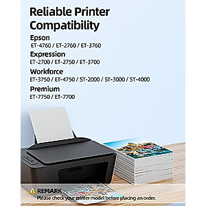 FASTINK Compatible 502 High Capacity Ink Bottles,Replacement for Epson 502 Ink Refill Bottles,Work with Ecotank ET-2760, ET-3760, ET-2750, ET-4750,ET-4760 ET-2850 ET-3830 ET-3850 Printer