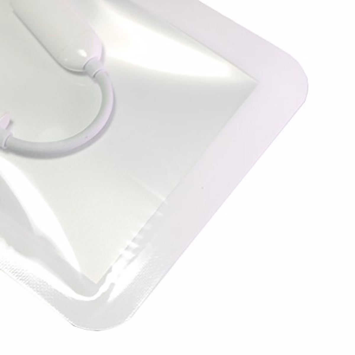 QQ Studio Round Top Clear Window PE Zip Top Seal Packaging Bag w/Hanghole (100PCS) (White/White, 7.5cm x 12cm (3.0"x4.7"))