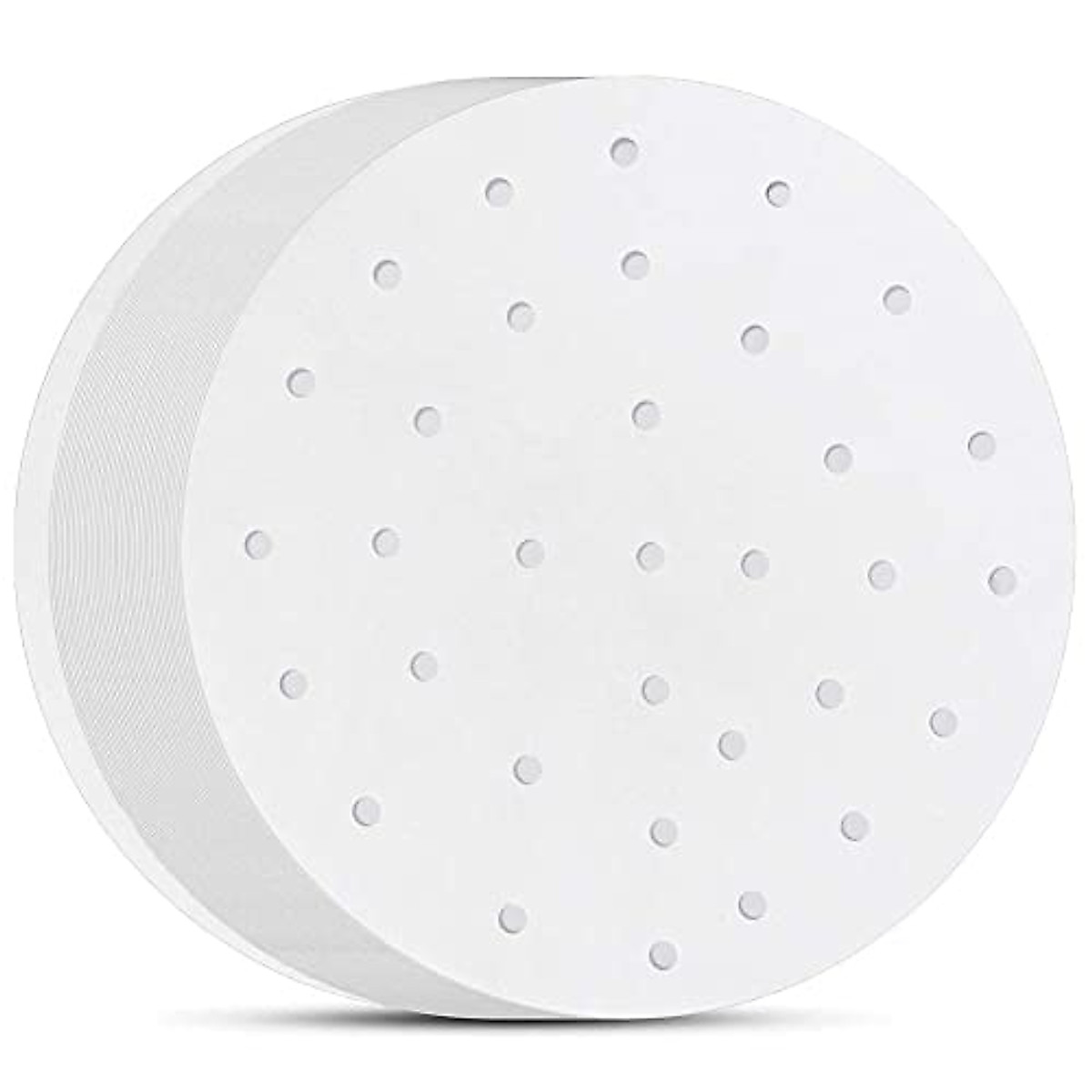 10 Inch Air Fryer Liners, Set of 200, 5/6/7/8/9 Inch Bamboo Steamer Liners/Air Fryer Perforated Parchment Paper for Air Fryer, Steaming Basket and More