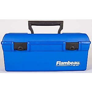 Logix 12535 Stackable Craft Storage Box with Handle, Locking Art Supply and Flambeau Outdoors 6009TD Lil' Brute Fishing Tackle and Gear Box with Lift-Out Tray