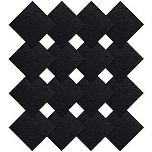 16 Pieces Compost Bin Filters Kitchen Compost Charcoal Filters Refills Replacement Filters for Kitchen Compost Bucket Pail Countertop Bins Filter, Square