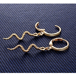 12 Pairs Gold Butterfly Dangle Earrings for Women - Mini Hoop Earrings for Women Butterfly Earrings Cartikage Earrings Snake Earrings Moon Star Earrings Sun Earrings Set for Women Cute Earrings Pack