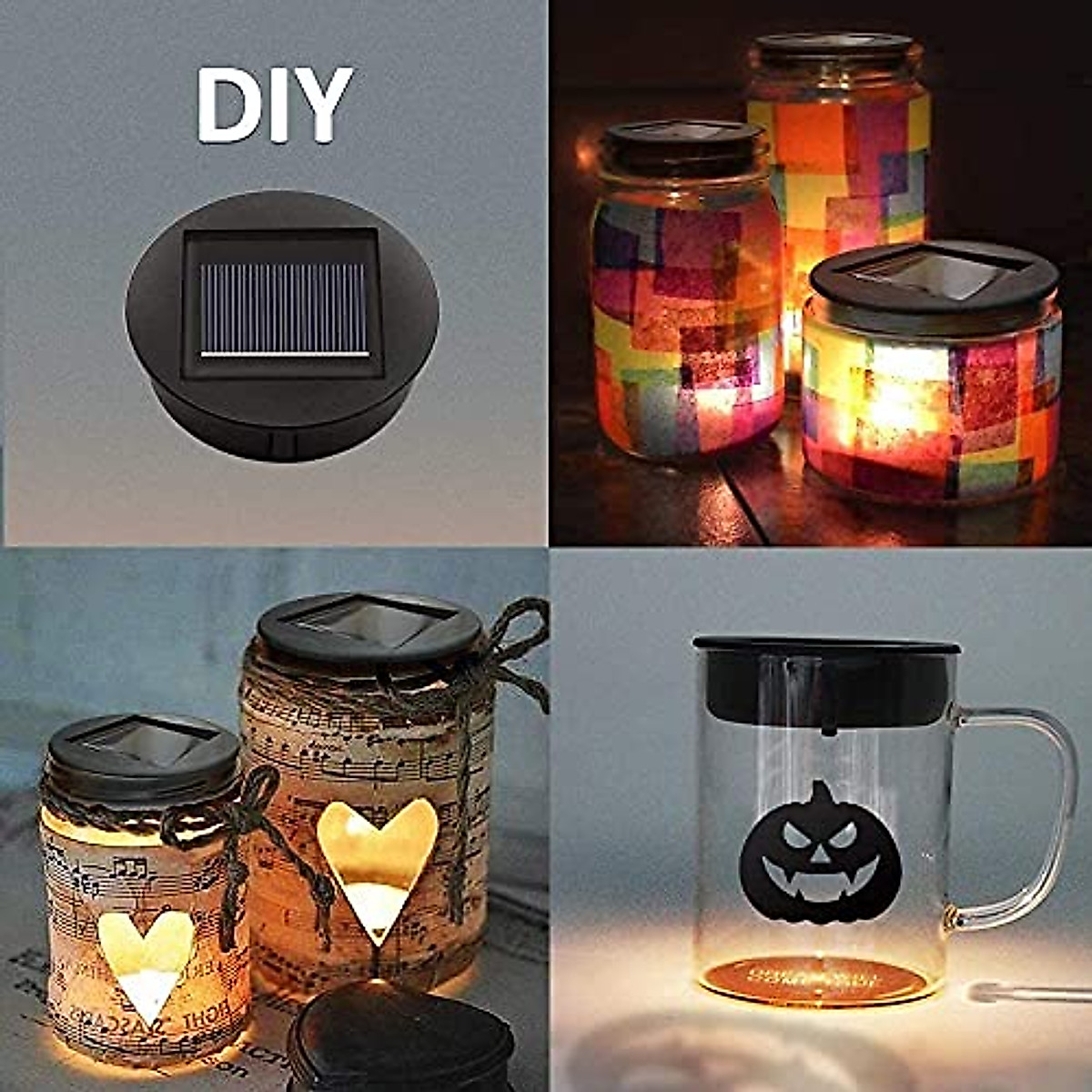 Replacement Solar Light Parts,Waterproof Solar Lanterns Replacement Accessories for Lanterns Outdoor (8CM/3.14 INCH 2PCS)