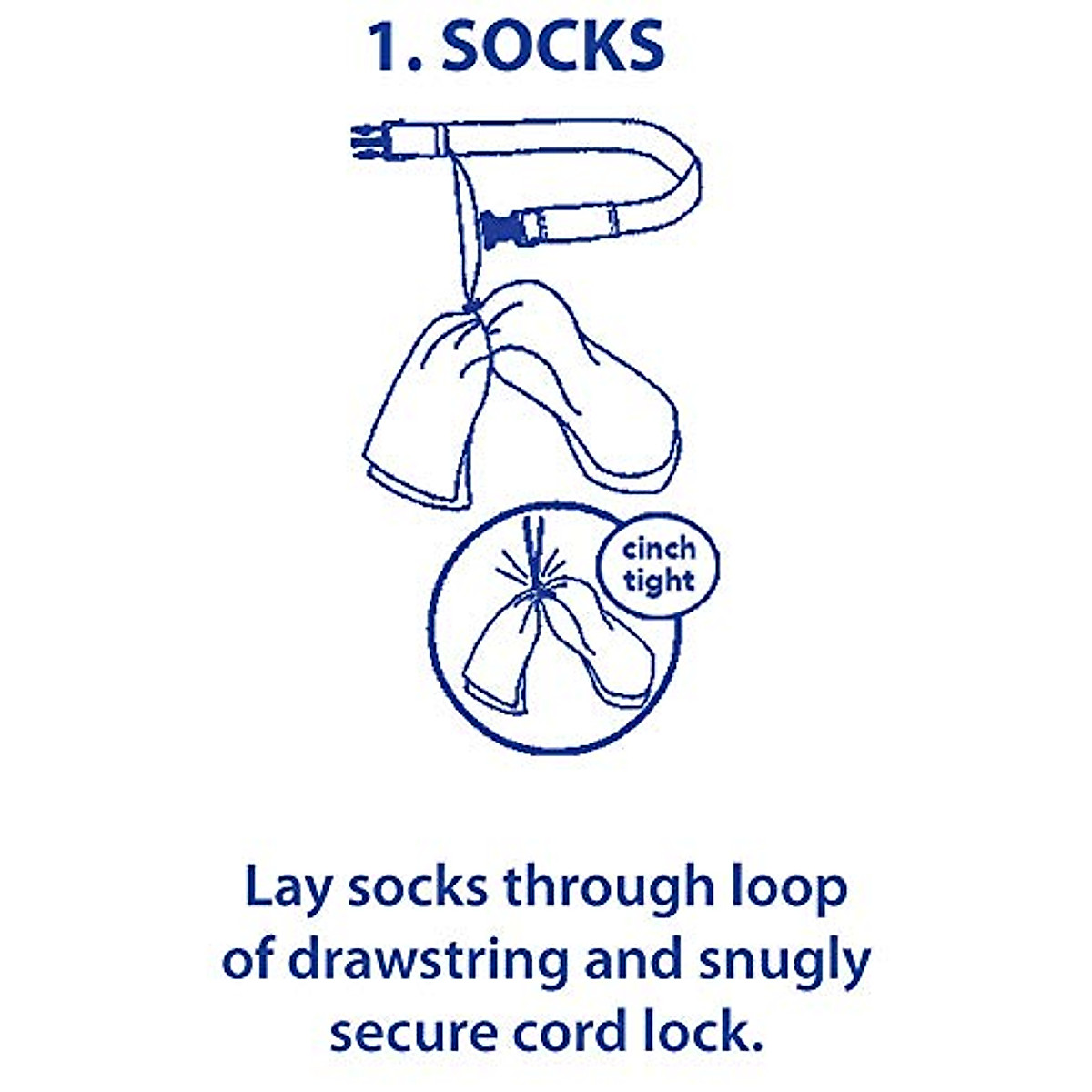 Laundry Loops with Sock Snare, Premium Black Laundering Strap, Package of 2