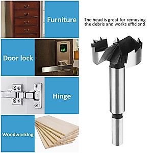 HPHOPE 10mm Forstner Bit, Forstner Drill Bit 10mm for Wood, Drill Bits Round Shank