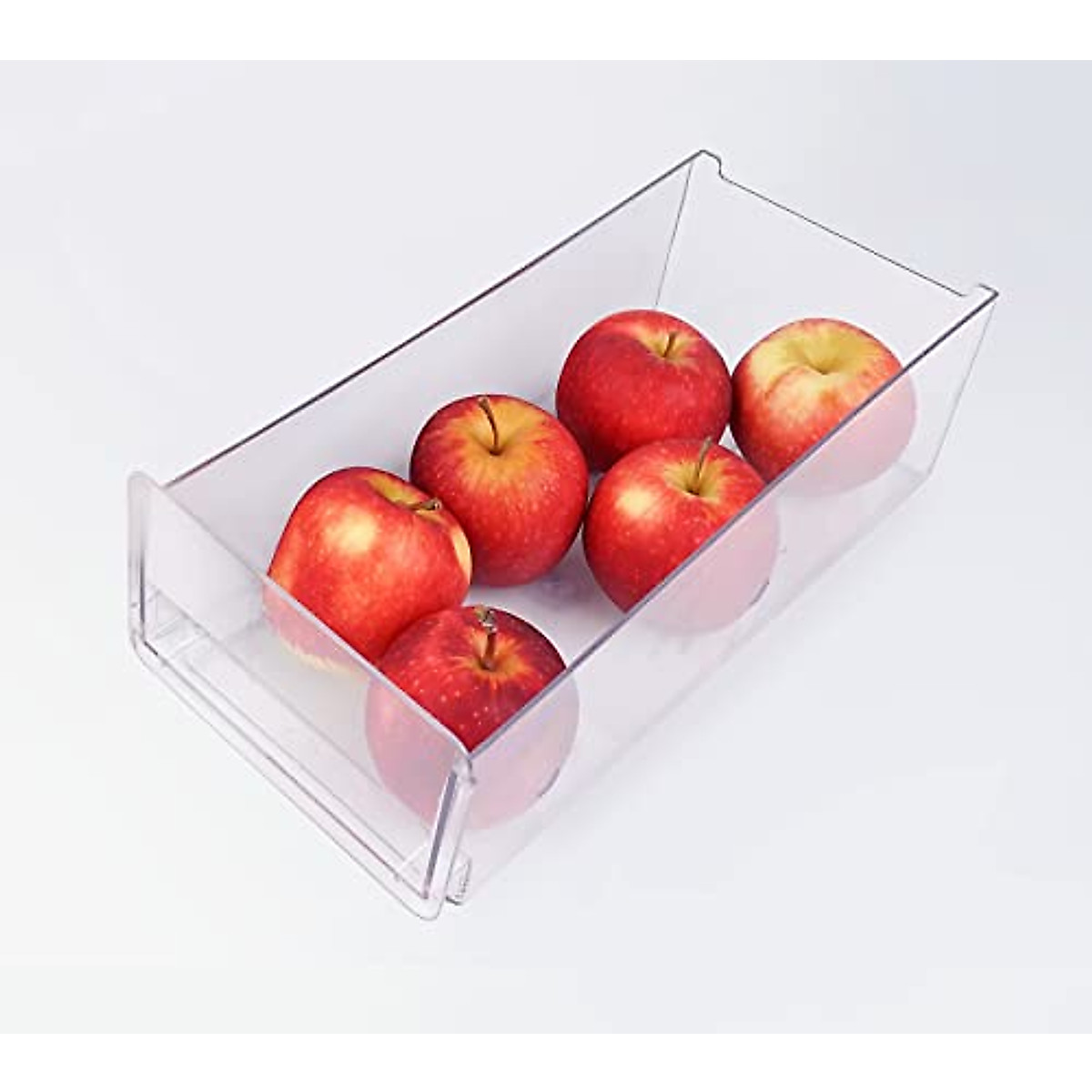 GREENTEC Pull Out Refrigerator Drawer, Stackable Fridge Organizer Bins, Food Storage Container for Freezer, Kitchen, Home, Cosmetics, BPA Free, Medium