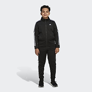 adidas boys Iconic Tricot Jogger Track Pants, Iconic Black, X-Large US