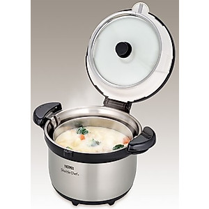 THERMOS vacuum heat insulation cooker Shatorushefu 3.0L clear stainless KBG-3000 CS