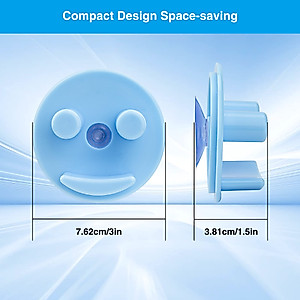 Omoojee Sponge Holder for Kitchen Sink and Bathroom, 2 Pack, Sponge Organizer with Suction Cup, Sponges Not Included(Patent Registering) (Blue+White)