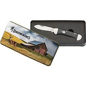 Browning Vintage Whitetail Folding Knife w/Gift Tin