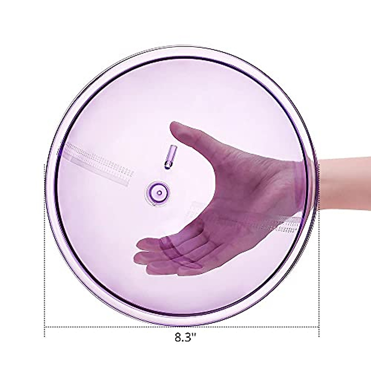 UNOISETION 180ml Vacuum Cups for Vacuum Therapy Machine Vacuum Cupping Machine Accessories 8.3inch Extra-Large XXL Mega Vacuum Therapy Butt Suction Cups 1 Pair (Purple)