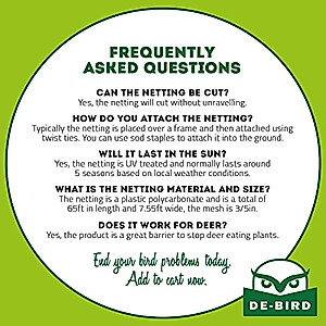 De-Bird Bundle Includes: Defender Spikes 12 pk & Heavy Duty Bird Netting to Protect Plants - Keep Away Pigeon, Woodpecker & Cats from Your Garden and Crops