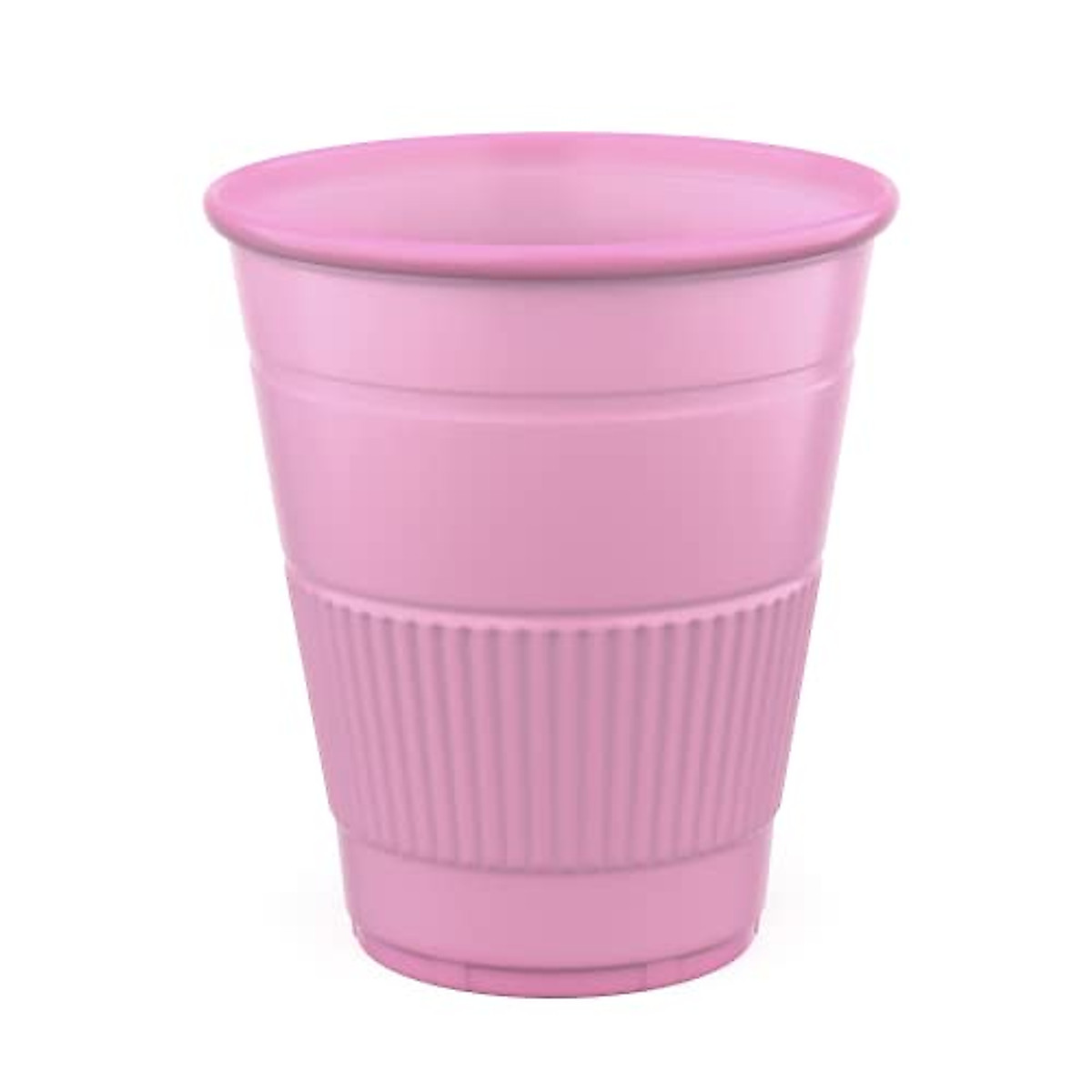Pruvade Disposable Cups | 50 Pack | 5 oz Plastic Cups, Small Bathroom Cups Perfect as Medicine, Water, Rinsing, Mouthwash Cups, Party Cups, Dental Cups, Multicolor Cups for Kids | Pink Cups