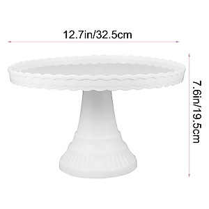 SOIMISS White Plastic Cake Stand for Wedding, Birthday, Party