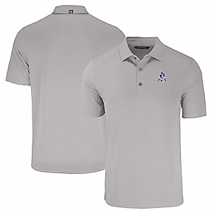 Cutter & Buck Men's Gray New England Patriots Throwback Forge Eco Stretch Recycled Polo