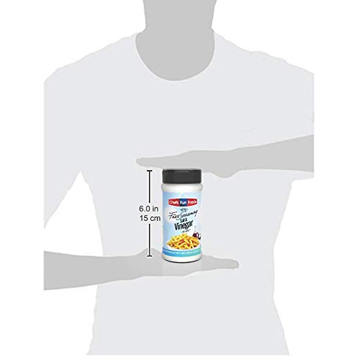 Gourmet Fries Seasonings Bottle, Salt and Vinegar, 12 Ounce