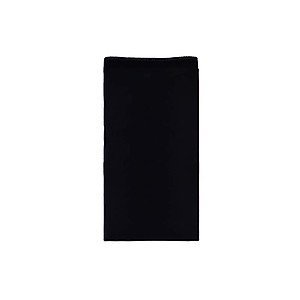 Solid Velvet Pre-Tied Bow Tie & Hanky Set (Black)