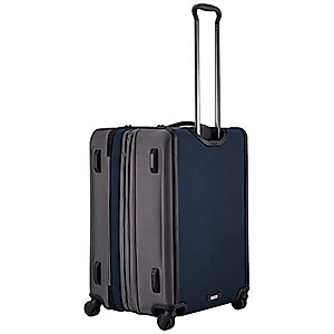 TUMI Alpha Short Trip Expandable 4-Wheeled Packing Case - Roller Bag for Short Trips & Weekend Getaways - Carry-On Luggage with 4 Spinner Wheels - Travel Suitcase for Men & Women - Navy/Grey