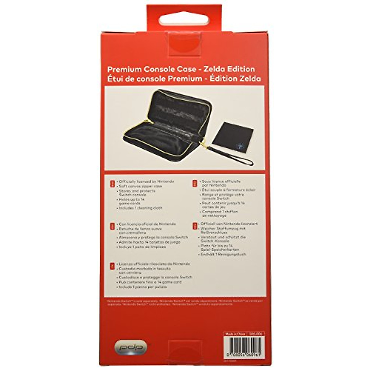 PDP Gaming Zelda Breath Of The Wild Premium Travel Case For Console, Up To 14 Games: Zelda - Nintendo Switch