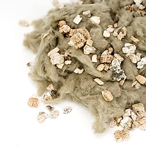 Skyflame Glowing Embers Rock Wool Mixed with Vermiculite for Vented Gas Fireplaces | Fake Coals for Use with Gas Logs, 6 Oz Bag