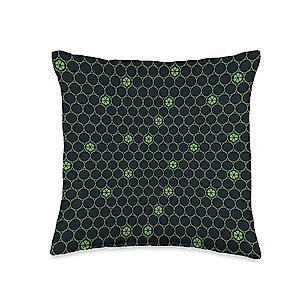 Miraculous Ladybug Carapace Pattern Throw Pillow, 16x16, Multicolor