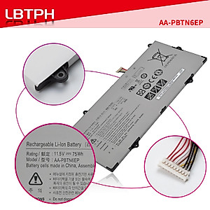 LBTECH AA-PBTN6EP 3ICP6/40/91-2 11.5V 75Wh Battery for Samsung 900X5T 900X5T-X01 900X5T-X02 900X5T-X05 900X5T-X78L Notebook 9 2018 NP900X5T NP900X5T-X01US NP900X5T NP900X5T-X05CN Series