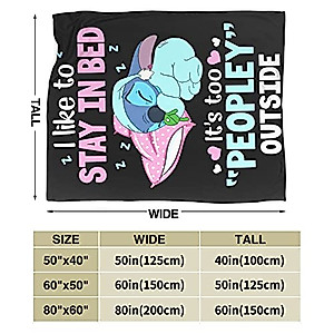 Shazi Cartoon Blankets Super Soft Throw Blanket Air Conditioner Blanket Warm Cozy Flannel Blanket for Couch Bed Sofa Car 50inchX40inch