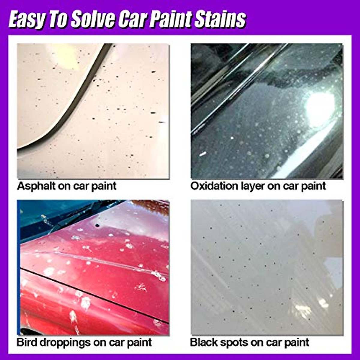 Swpeet 5 Pcs Detailing Car Clay Bar 100g Auto Detailing Magic Claybar Cleaner Perfect for Your Car Cleaning