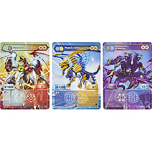 Bakugan Starter Pack 3-Pack, Fused Trox x Nobilious Ultra, Armored Alliance Collectible Action Figures