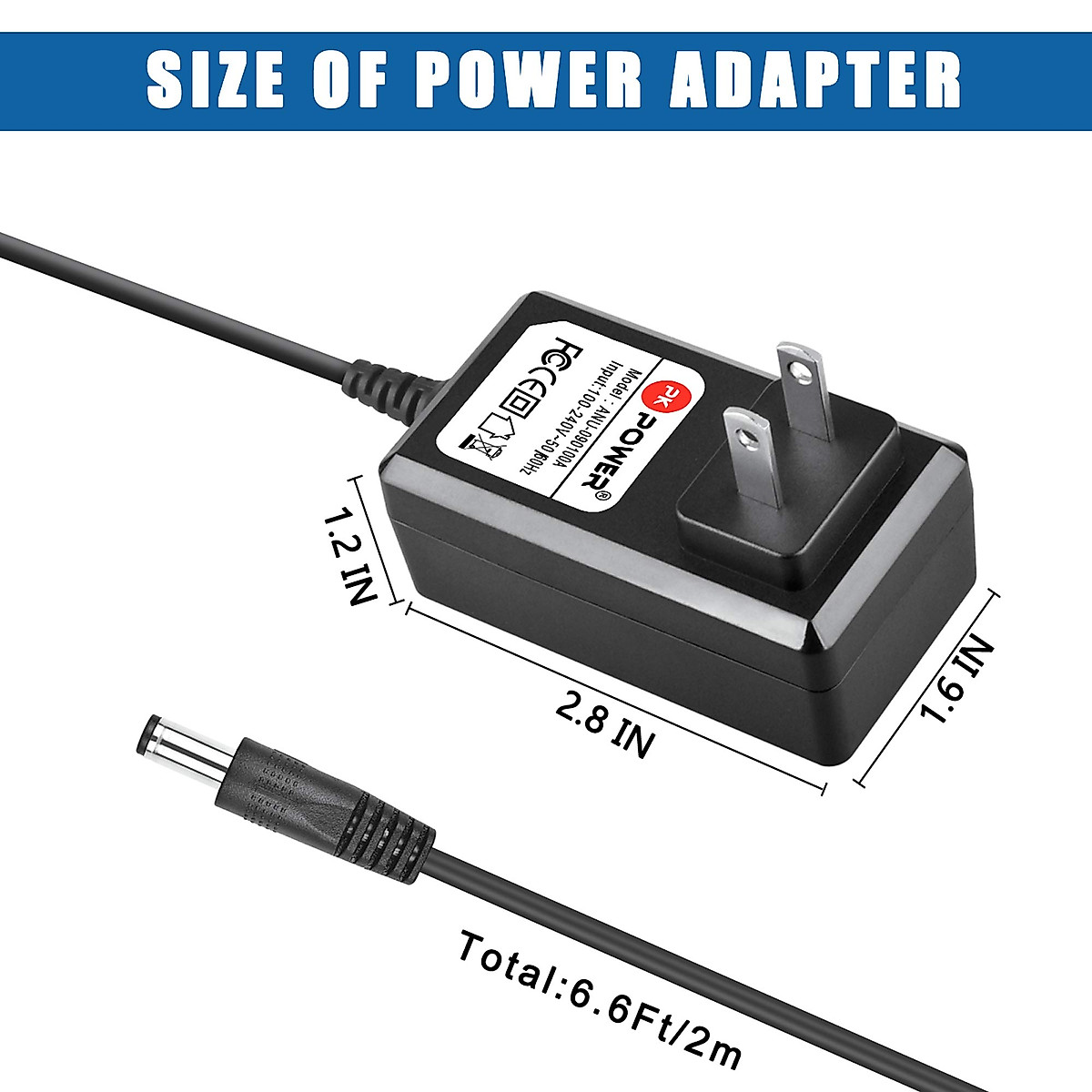 PKPOWER AC Adapter Power Supply for Powerstroke Subaru Pressure Washer 3100 PSI PS80312E PS803100 PS907000A PS907000S PS803155E PS803166E Electric Power Supply Cord