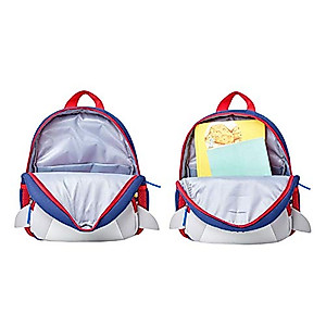 KK CRAFTS Toddler Backpack, Waterproof Preschool Backpack, 3D Cute Cartoon Neoprene Animal Schoolbag for Kids, Lunch Box Carry Bag for Boys Girls,Grey Shark