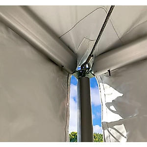 TentandTable 20' Foot x 40' Foot Twin Tube West Coast Frame Style Party Tent - White Canopy - 2.5" Inch Aluminum Frame - Canopies for Banquets, Weddings, Graduations, and Events