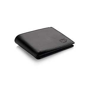 Stealth Mode Leather Bifold Wallet for Men - RFID Blocking, 11 Card Slots, Gift Box