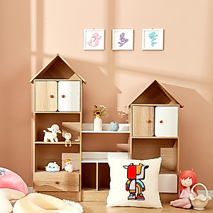 Mermaid Room Decor for Girls Bedroom, 3D Mermaid Wooden Framed Set of 3 Wall Decor, Mermaid Bathroom Accessories, Purple Aqua Pink Nursery Accessories, Hanging Wall Art, Little Mermaid Gift