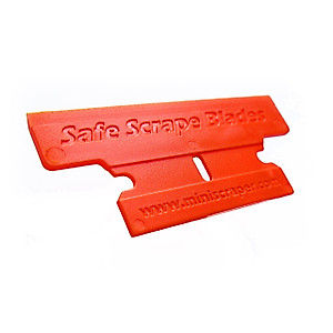 MINISCRAPER Plastic Razor Blade Set, Safe Scrape Double Edged Blades