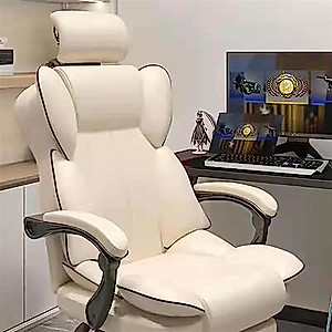 MARURY Soft Comfort Desk Chairs,Home Comfortable Sedentary Office Chair, Dormitory Computer Armchair, Modern Swivel Vanity Chair for Home Office Make Up