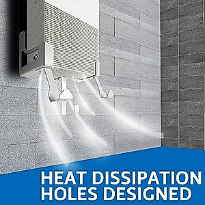 Wall Mount for Xbox One S, Metal Wall Mount Holder for Xbox One S with Detachable 2 Controller Holder & Headphone Hanger