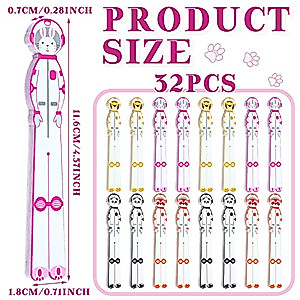 BBTO 32 Pcs Spaceman Writing Tools Spacers for Colored Handwriting Spacer Tool Wooden Kids One Finger Students School Classroom (Stylish)