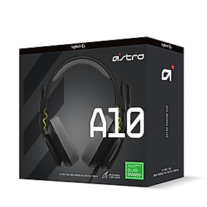 Astro A10 Gaming Headset Gen 2 Wired Over-Ear Headphones with flip-to-Mute Microphone, 32 mm Drivers, for Xbox Series X|S, Xbox One, Nintendo Switch, PC, Mac & Mobile Devices - Black