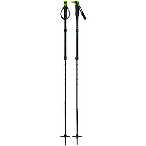 G3 GENUINE GUIDE GEAR VIA Carbon Fiber Backcountry Touring Ski Poles, Lightweight Ergonomic Adjustable Skiing Poles, All Snow Conditions, Foam Grips, Designed in BC, Canada, (Short)