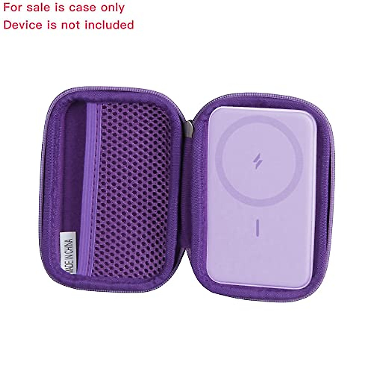 Hermitshell Hard Travel Case for Anker 622 / Anker 621 Magnetic Battery (MagGo), 5000mAh Foldable Magnetic Wireless Portable Charger (Purple)
