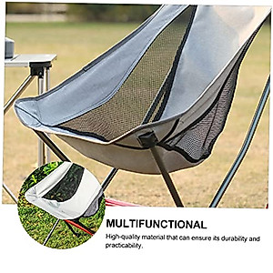 BESPORTBLE 1pc Aluminum Alloy Moon Chair Barstool Chairs Portable Folding Chairs Foldable Chairs Outdoor Camping Chair Foldable Portable Beach Chair Back Support Camping Chair Beach Stool