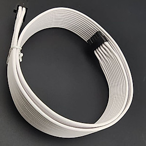 PCIe 5.0 Cable, 16AWG ATX 3.0 12VHPWR PCIE Cable, 600W Male to Male 16 (12+4) Pin PCIE5 Cable for RTX 4090TI, 4080TI, 3090TI, Compatible for MSI, Gigabyte, GameMax, Thermaltake Power Supply, White