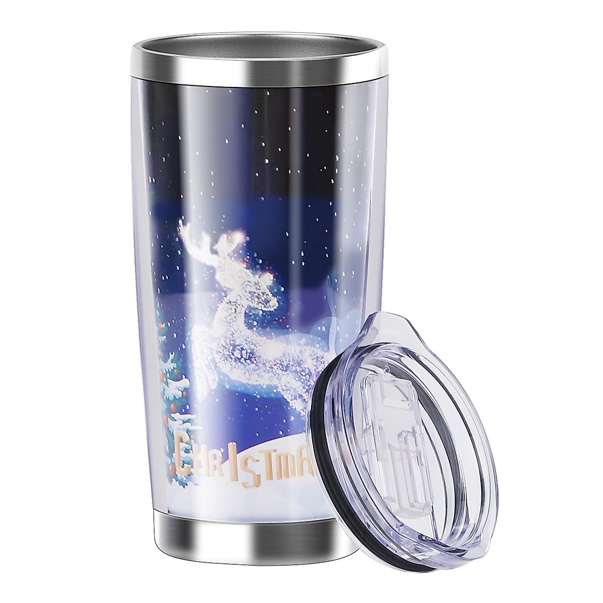Olerd 20oz Photo Stainless Steel Tumbler, DIY Personalized Cups, 600ML Double Wall DIY Photo Coffee Mug with Lid for Ice & Hot Drink, Halloween Christmas Gifts for Men and Women