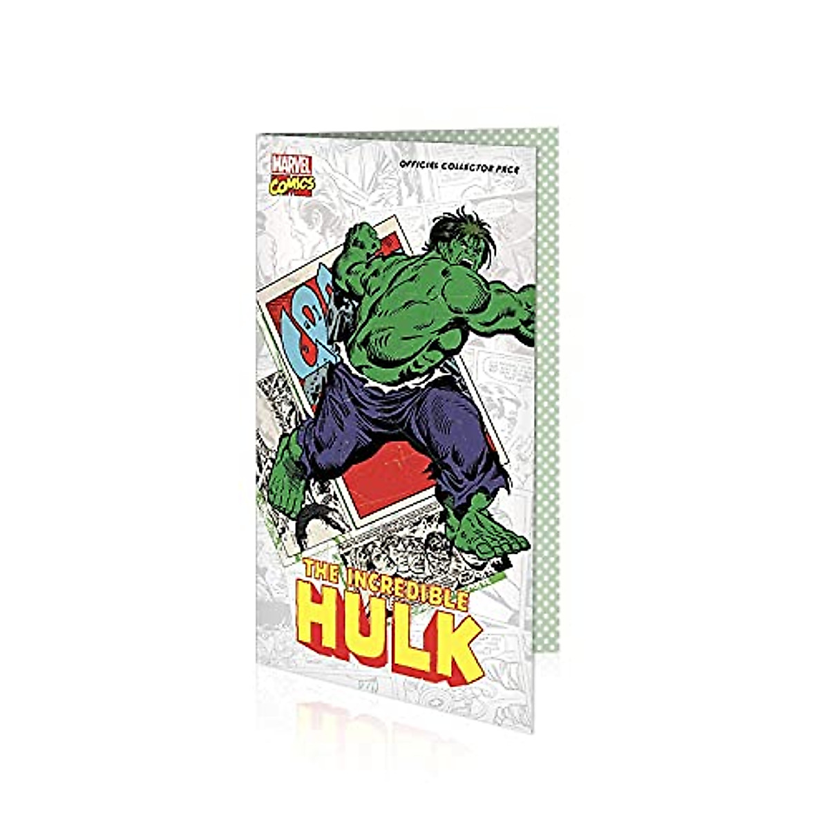 6 24K Plated Comic Book Covers Ingot Collection Featuring The Incredible Hulk in Dazzling Colors, 2.36” x 1.58” x 0.12” - Certificate of Authenticity
