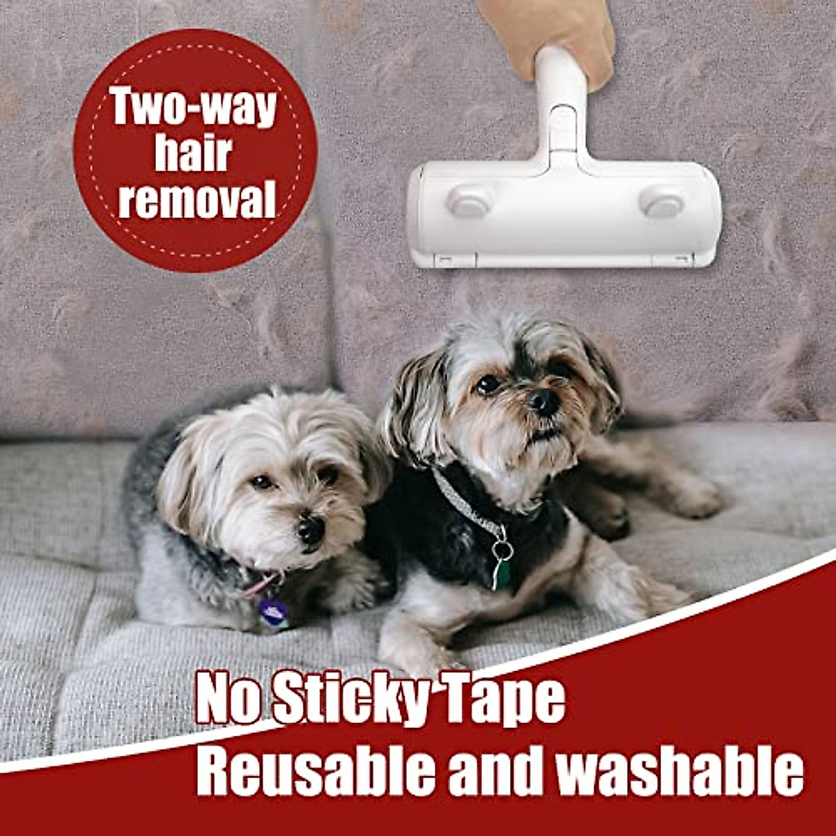 Cincofelia Pet Hair Remover for Dog & Cat Reusable Dog Hair Remover Animal Hair Removal Tool for Furniture, Couch, Car, Dog and Clothes