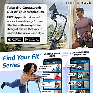 Teeter FitForm Home Gym Strength Trainer - Low-Impact Total Body Cable Resistance - TeeterMove Personal Training App