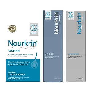 Nourkrin Woman Value Pack 180 Tablets,Shampoo and Conditioner