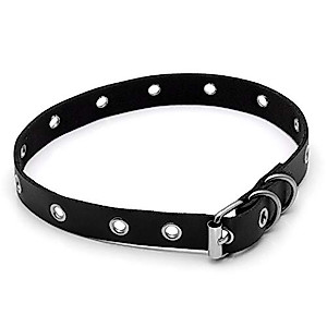 MILAKOO Women Men Cool Punk Goth Leather Collar Choker Necklace (Black)